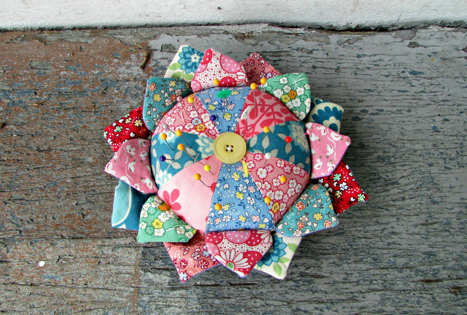 Mandala Flower Pin Cushion Pattern DIY Tutorial PDF - Etsy