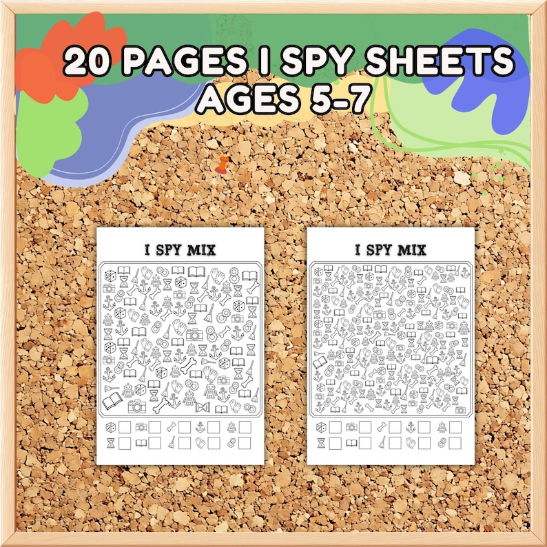 I Spy Bundle, Look and Find Activity - Etsy Canada