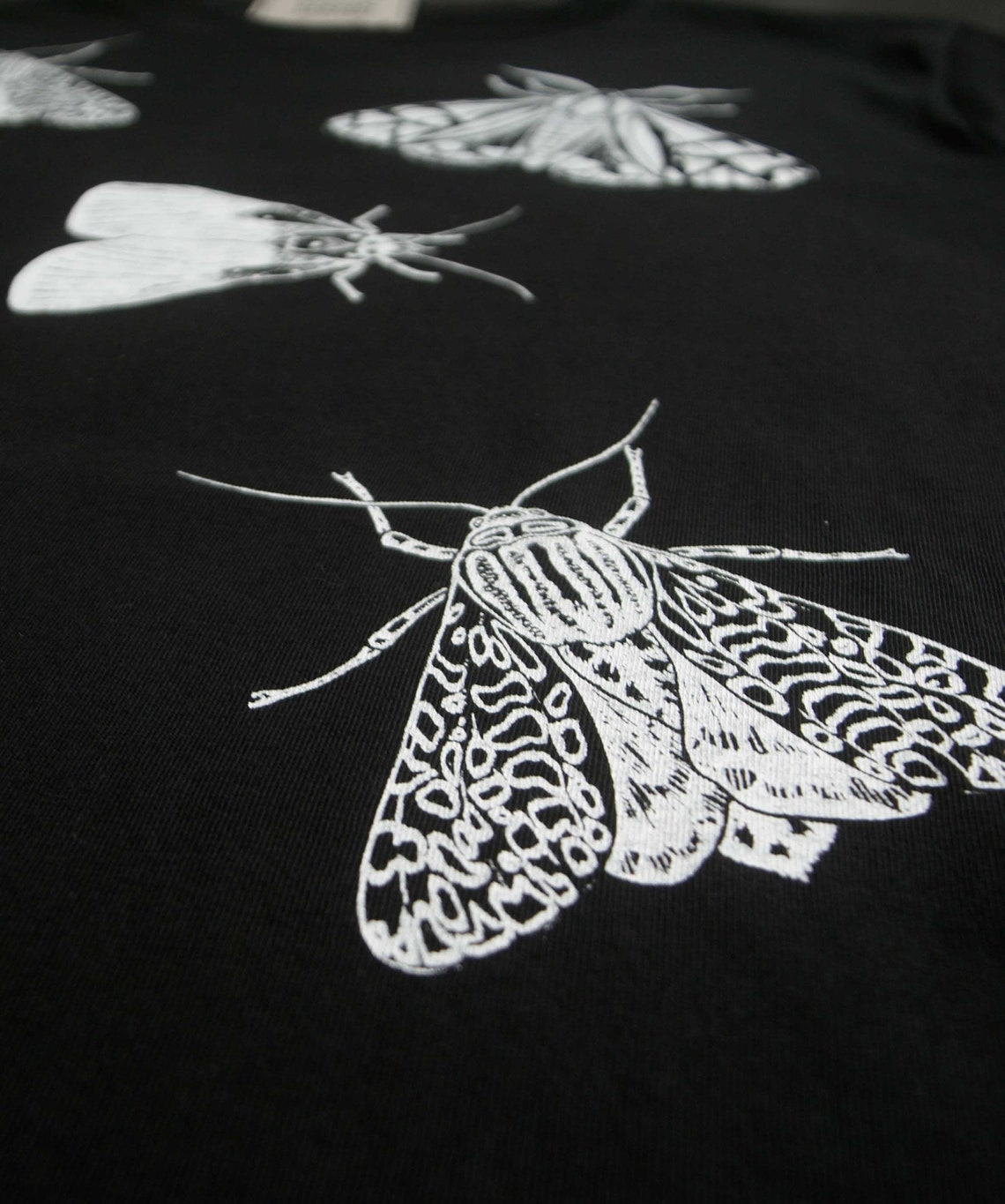 Moth Moths Short Dress Tunic Black Insects - Etsy