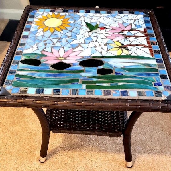 Outdoor Mosaic Table - Etsy