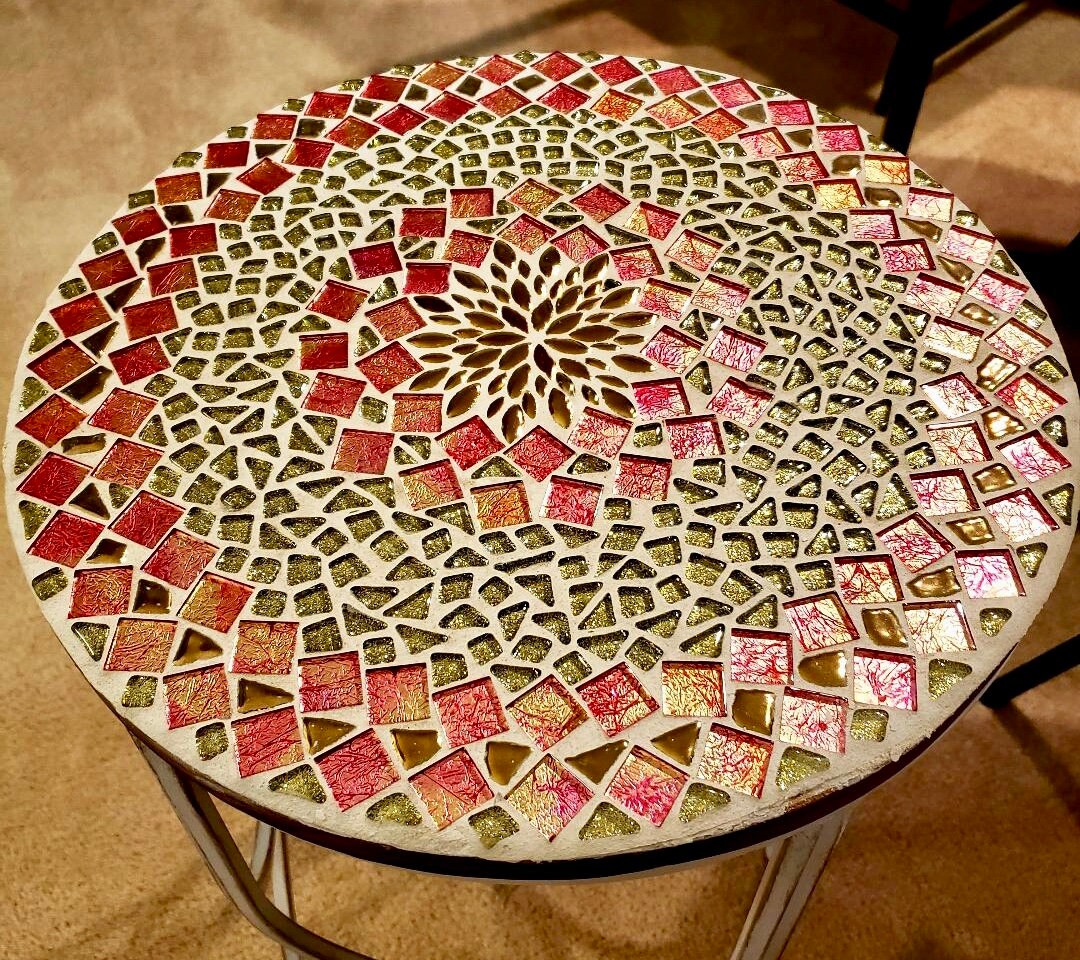 Mosaic Side Table- Made to Order - Etsy