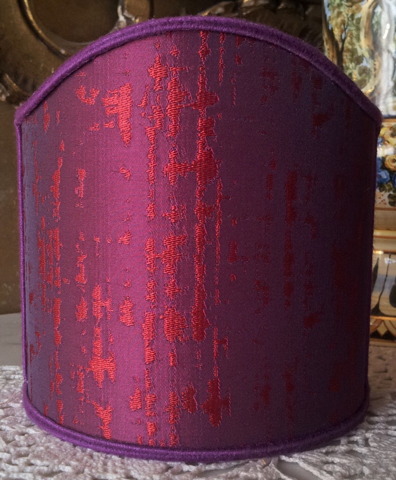 Pair of Clip-on Shield Shades Cardinal Purple and Red Silk - Etsy