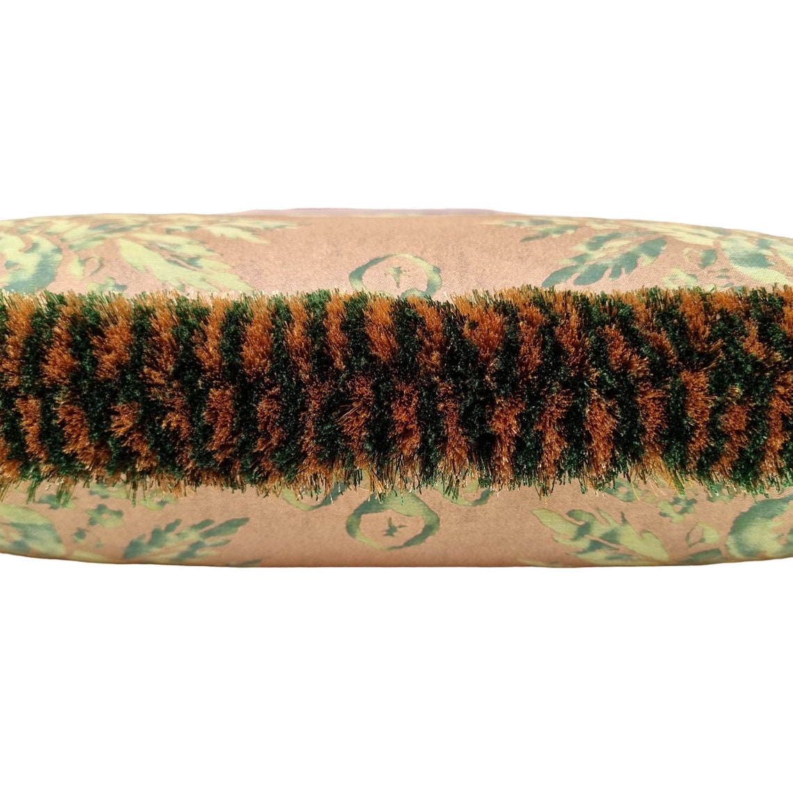 Double Sided Fortuny Fabric Throw Pillow Cushion Cover With Brush ...