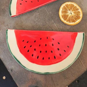 Watermelon Ceramic Trinket Plate, Foodie Gift, Vegan Gift, Gardening ...