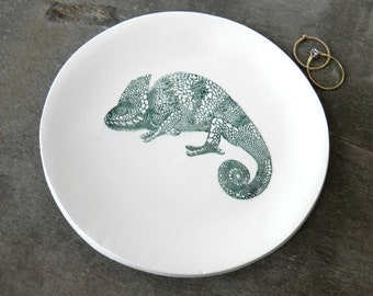 Frog Ceramic Plate Green Dish Animal Spoon Rest St Patrick Day | Etsy