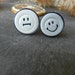 Smile Happy Face Cuff Links, Emoji Cuff Links, Sad Face Emoji Cufflinks ...