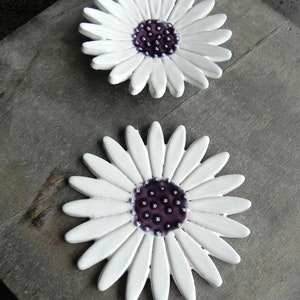 African Daisy Ceramic Ring Dish or Wall Decor, Charming Gardening Gift ...
