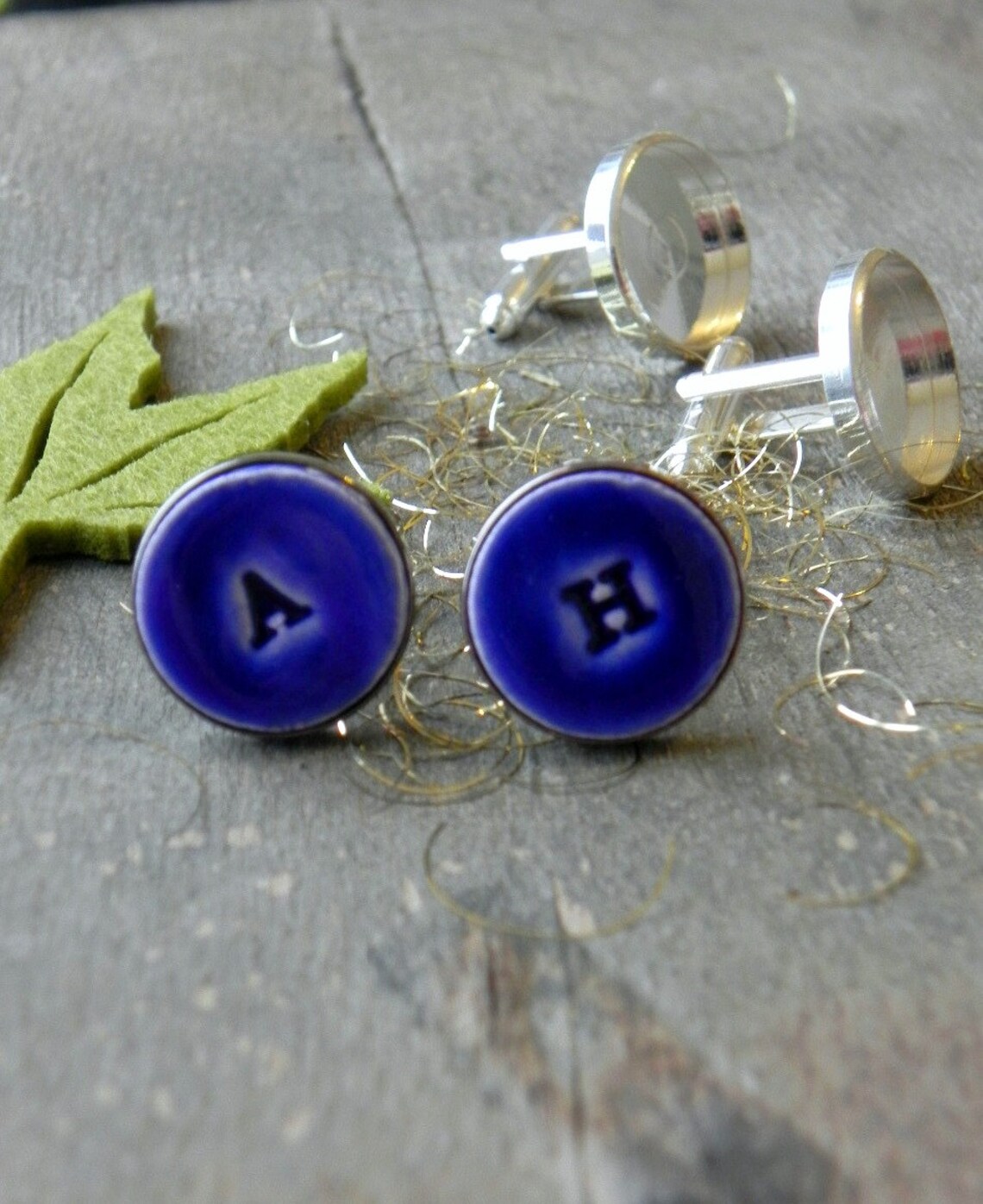 Personalized Custom Cuff Links, Wedding Monogrammed Cuff Links, Capital ...