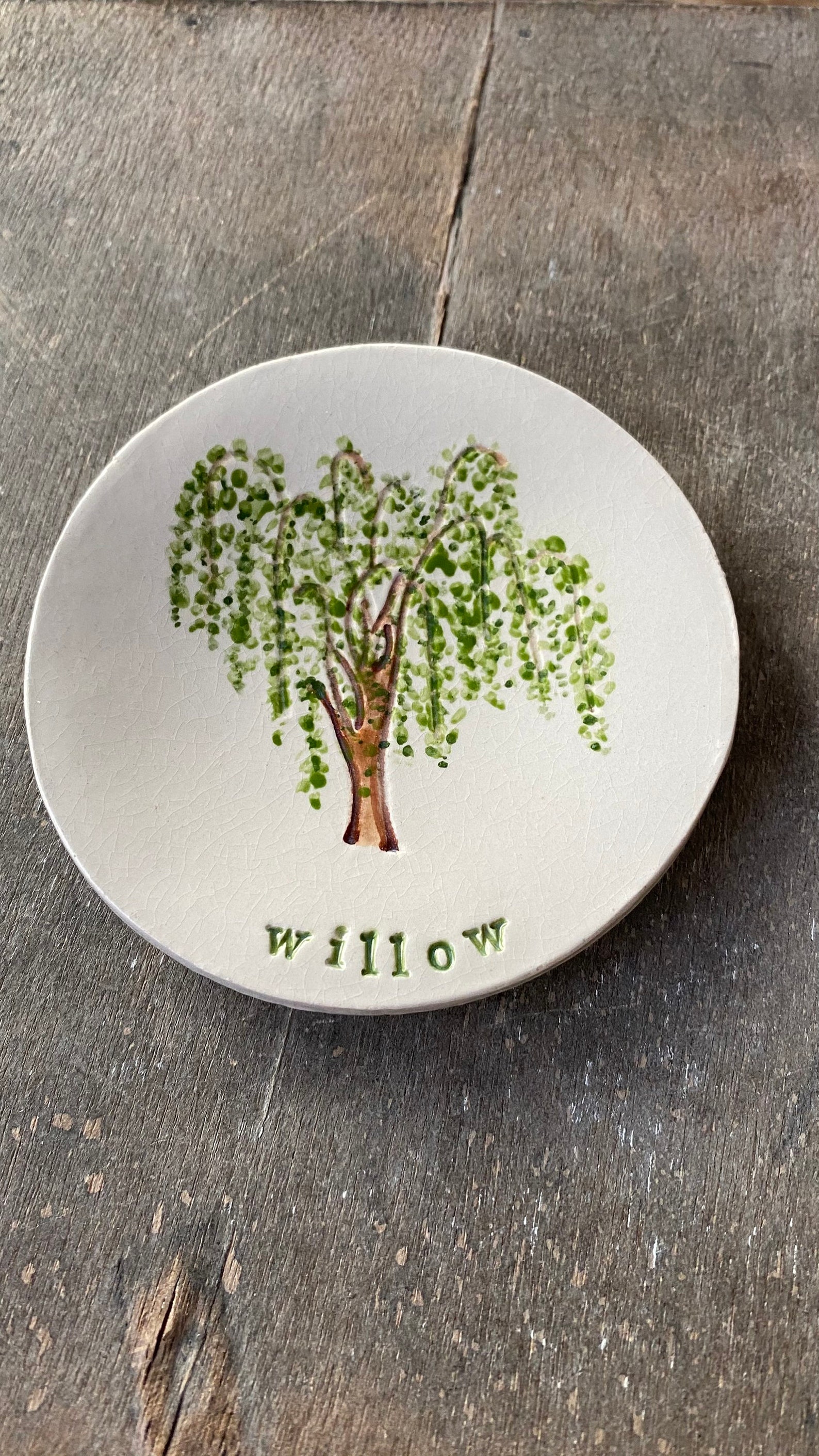 Personalized Willow Tree Ring Holder Nature Lover Ceramic | Etsy