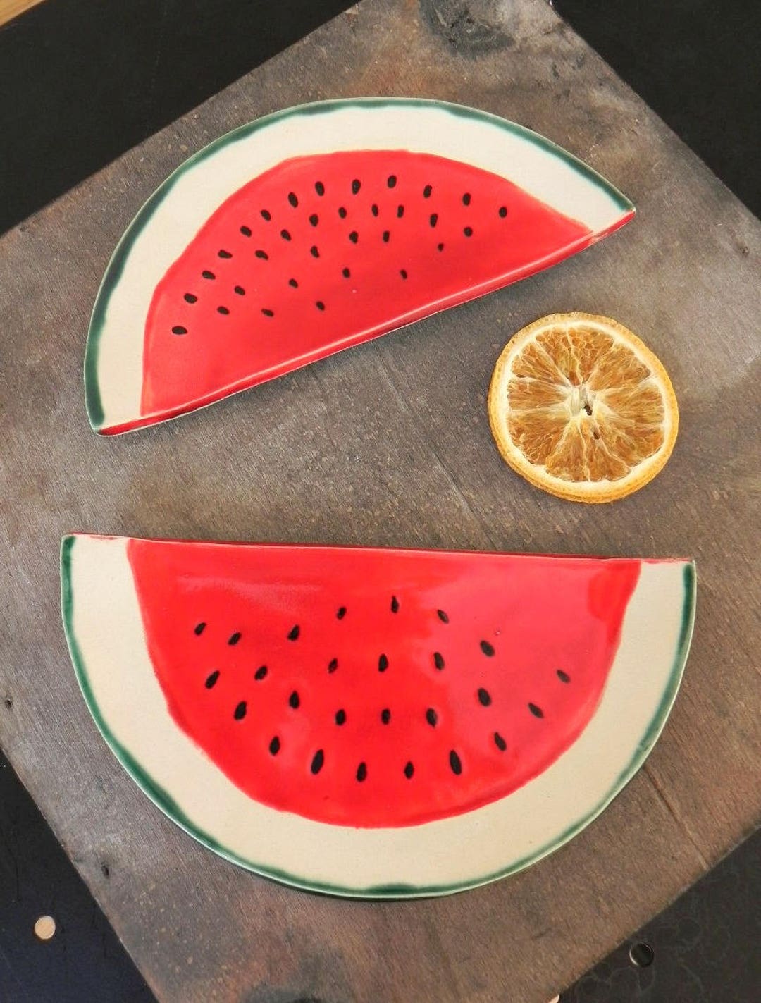Watermelon Ceramic Trinket Plate, Foodie Gift, Vegan Gift, Gardening ...