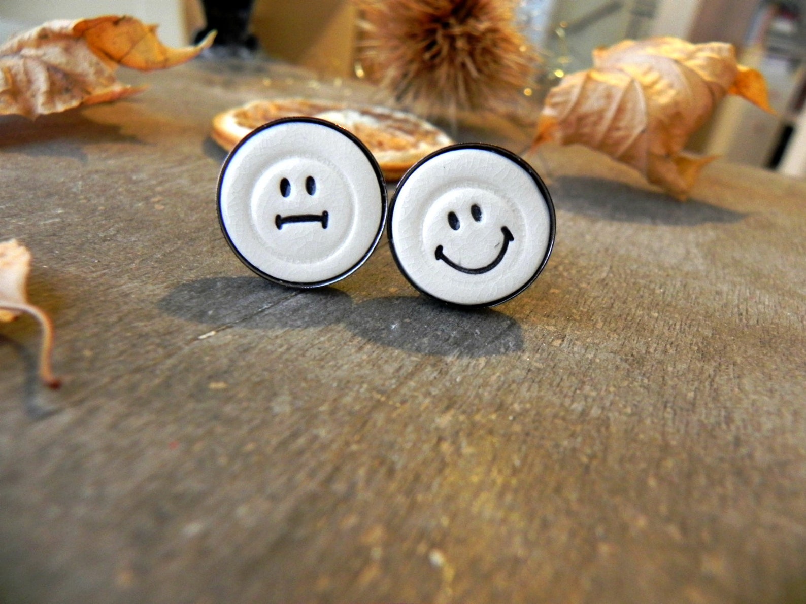 Smile Happy Face Cuff Links Emoji Cuff Links Sad Face Emoji - Etsy