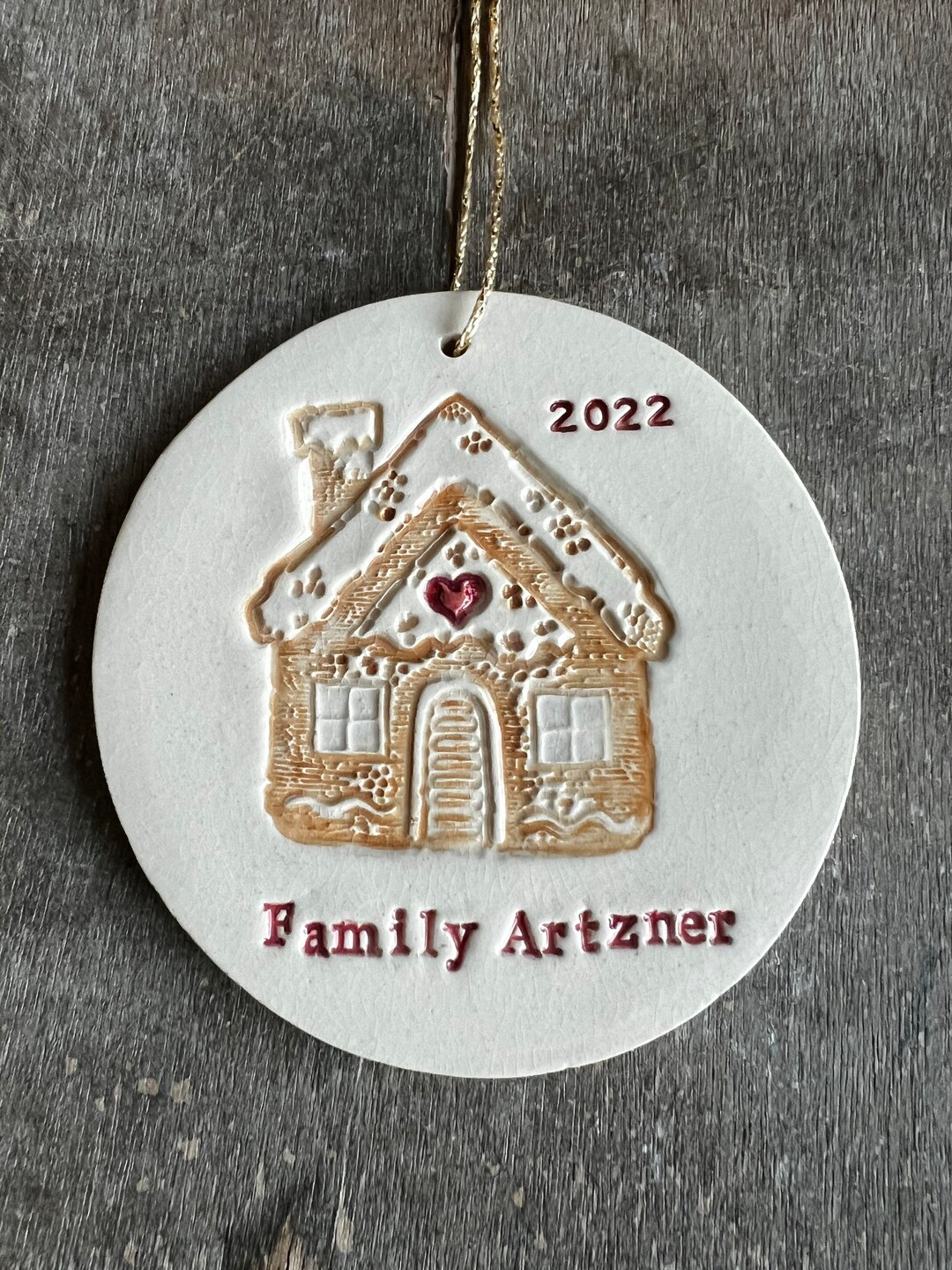 Personalized Gingerbread House, Christmas Family Ornaments, 2023 ...