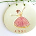 Princess Ceramic Plate Personalized Ceramic Dish Custom Ceramic Flower ...