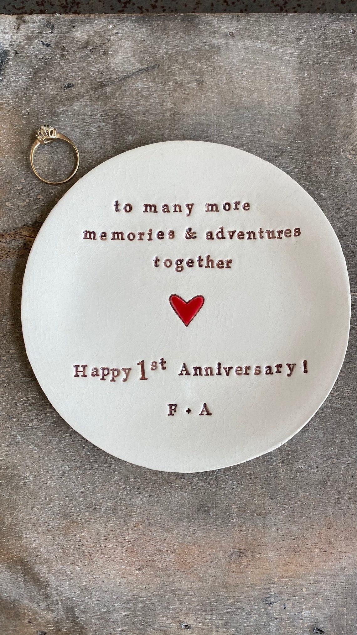 Love Letter Plate, Personal Message Anniversary Gift, Custom Love Plate ...