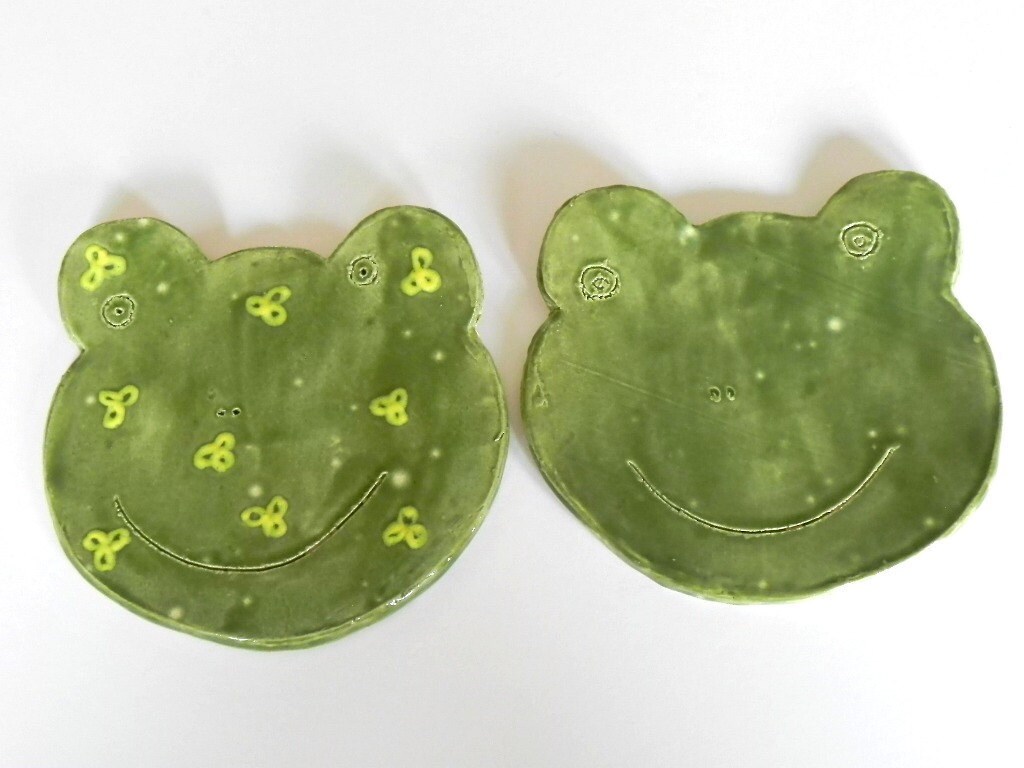 Frog Ceramic Plate Green Dish Animal Spoon Rest St Patrick Day - Etsy