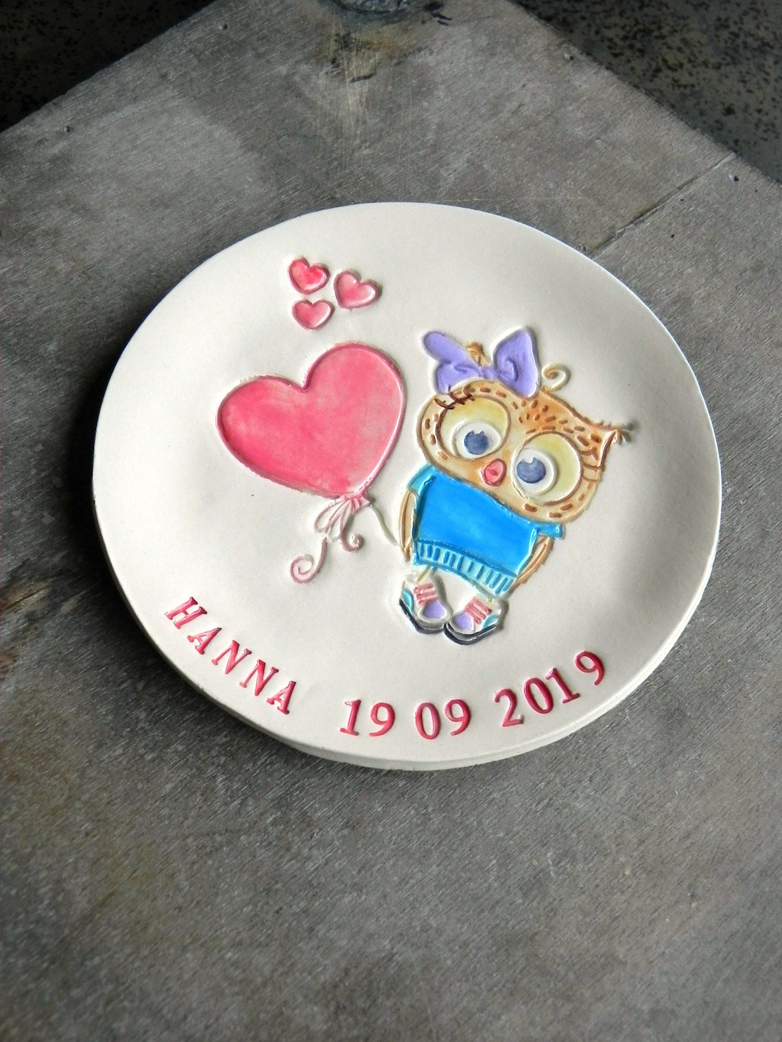Personalized Baby Ceramic Plate Baby Birth Keepsake Little - Etsy