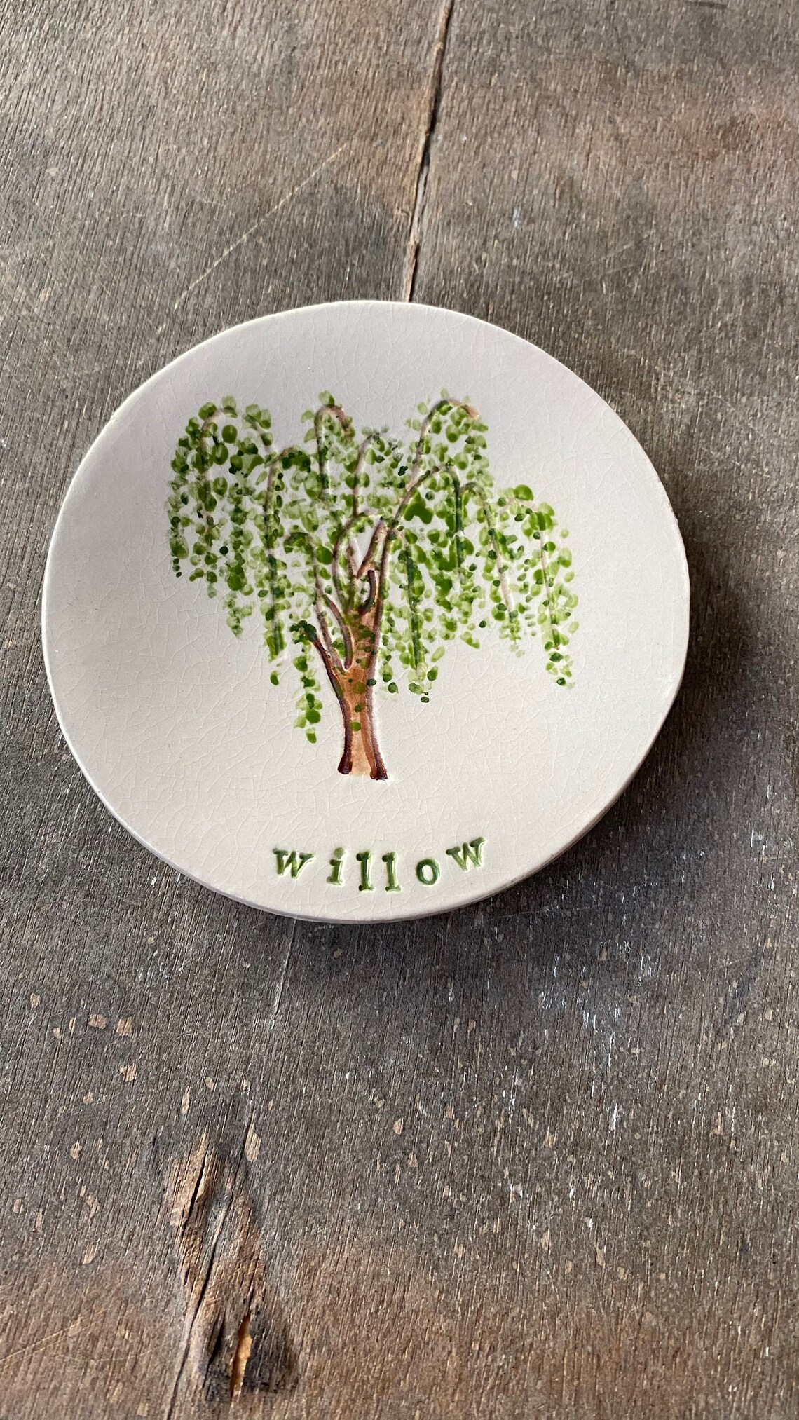 Personalized Willow Tree Ring Holder Nature Lover Ceramic | Etsy