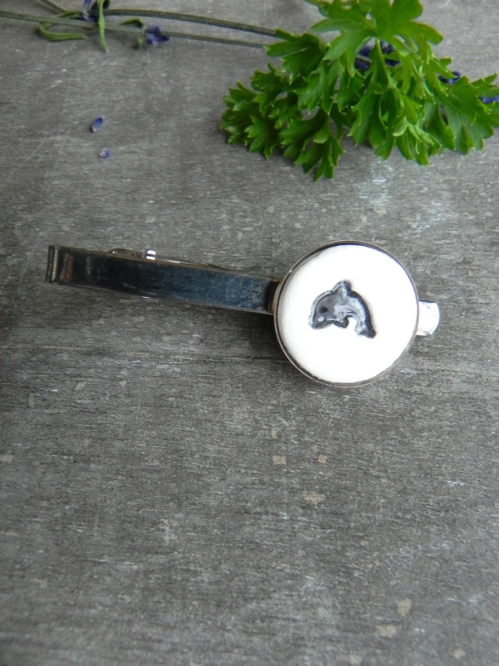 Dolphin Tie Clip Anniversary Gifts Animal Tie Bar Skinny | Etsy