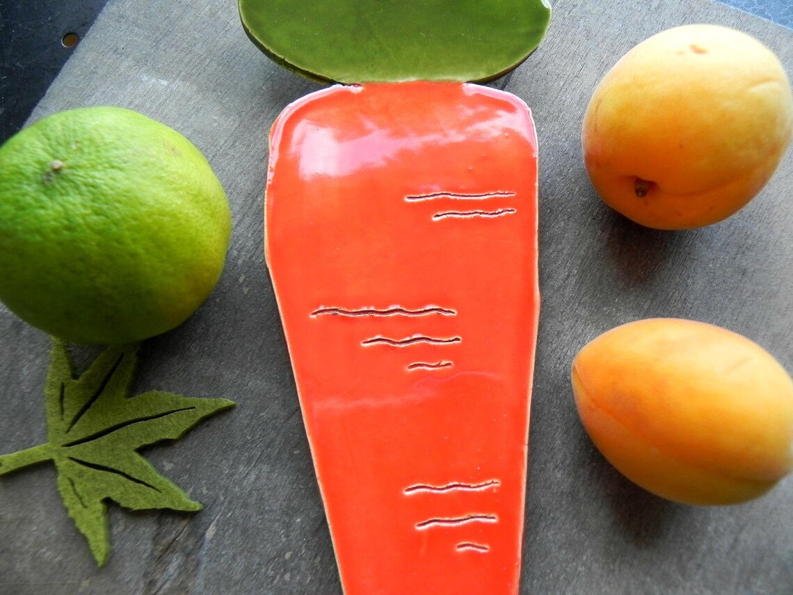 Ceramic Carrot Dish Foodie Gift Charming Gardening Gift | Etsy
