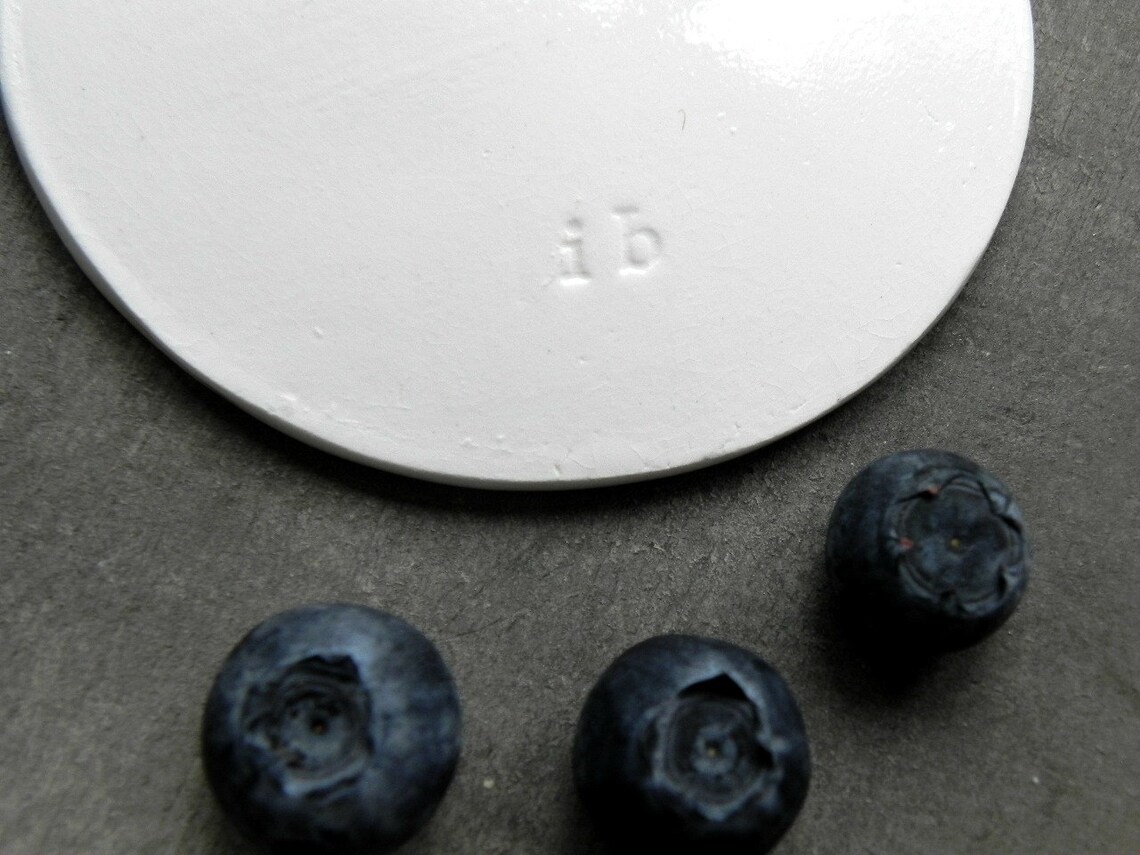 Blue Heart Ceramic Ring Dish, Custom Porcelain Heart Plate, Love White ...