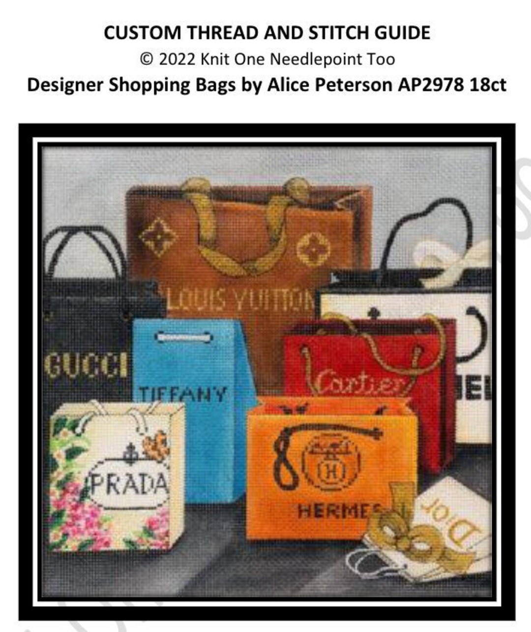 Stitch Guide for Designer Shopping Bags AP2978 - Etsy