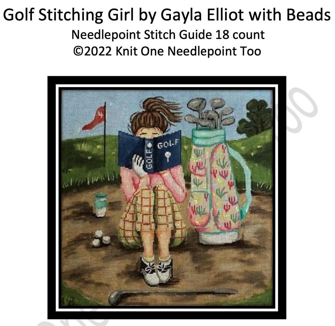 Stitch Guide for Stitching Girl Golf by Gayla Elliot GEP290 - Etsy