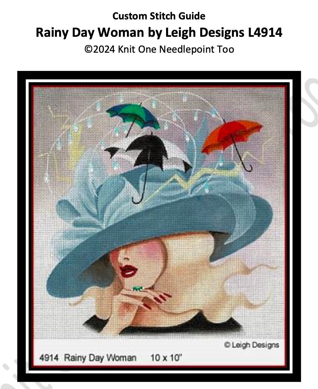 Stitch Guide for Rainy Day Woman by Leigh Designs L4914 - Etsy