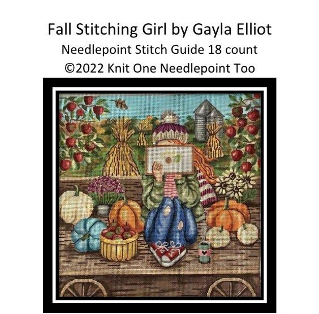 Stitch Guide for Stitching Girl Fall by Gayla Elliot GEP289 - Etsy