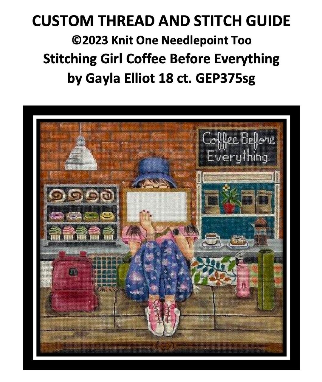 Stitch Guide for Stitching Girl Coffee Before Everything GEP375 - Etsy