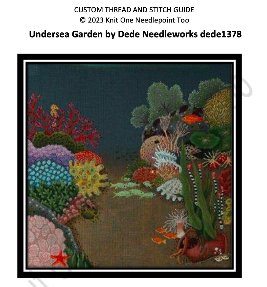 Stitch Guide for Undersea Garden by Dede Needleworks Dede1378sg - Etsy