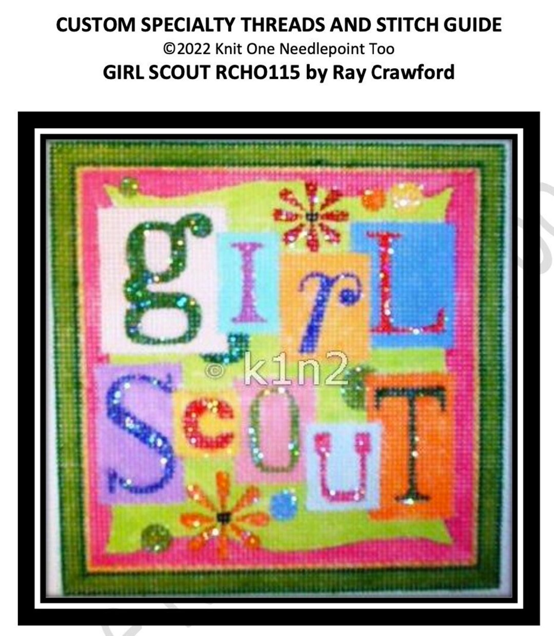 Stitch Guide for Girl Scout by Ray Crawford RCHO115 - Etsy