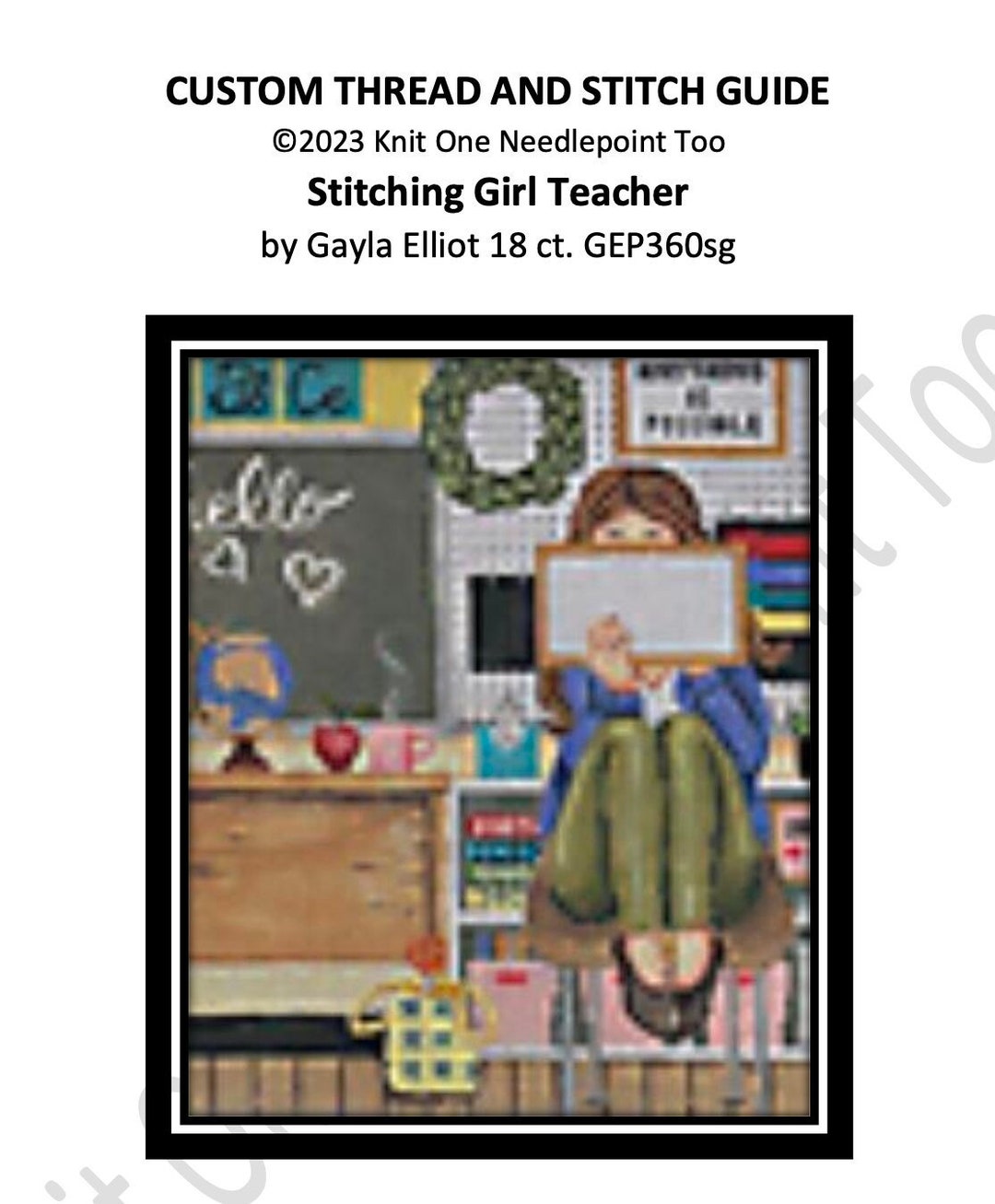 Stitch Guide for Stitching Girl Teacher Gep360sg - Etsy