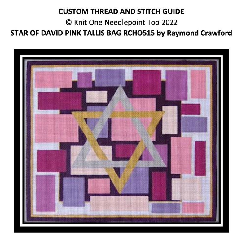 Stitch Guide for Pink Star of David Tallis Bag by Raymond Crawford ...