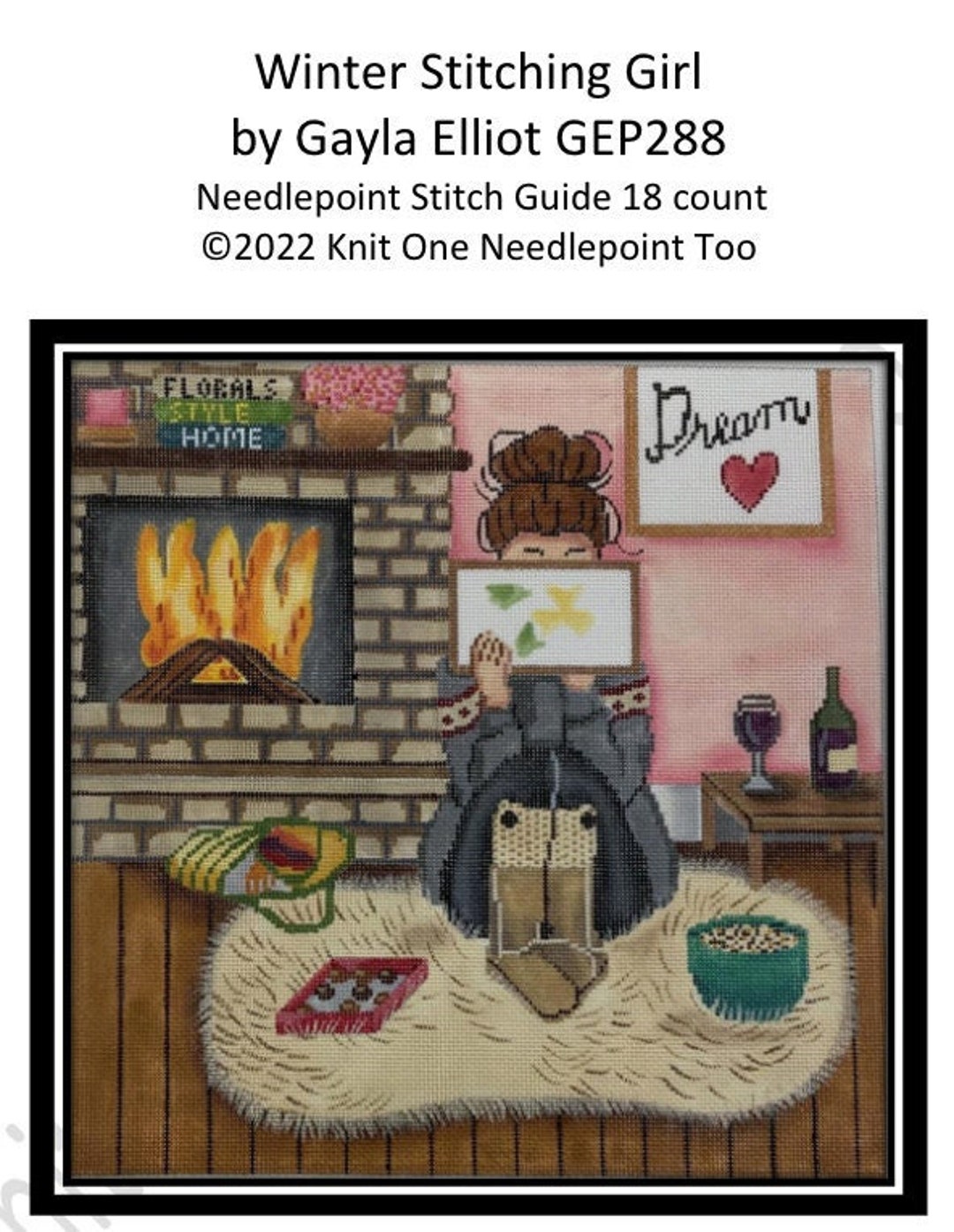 Stitch Guide for Stitching Girl Winter Gep288sg - Etsy