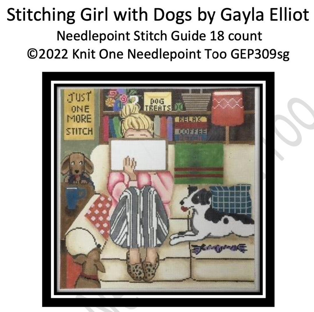 Stitch Guide for Stitching Girl Dogs by Gayla Elliot GEP309 - Etsy
