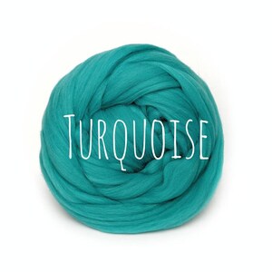 Turquoise Super Chunky Wool Yarn for Arm Knitting Giant Yarn Jumbo Knit ...