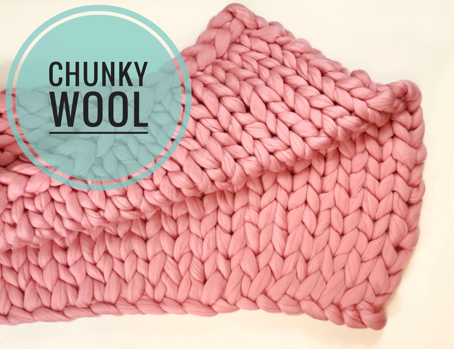 Turquoise Super Chunky Wool Yarn for Arm Knitting Giant Yarn Jumbo Knit ...