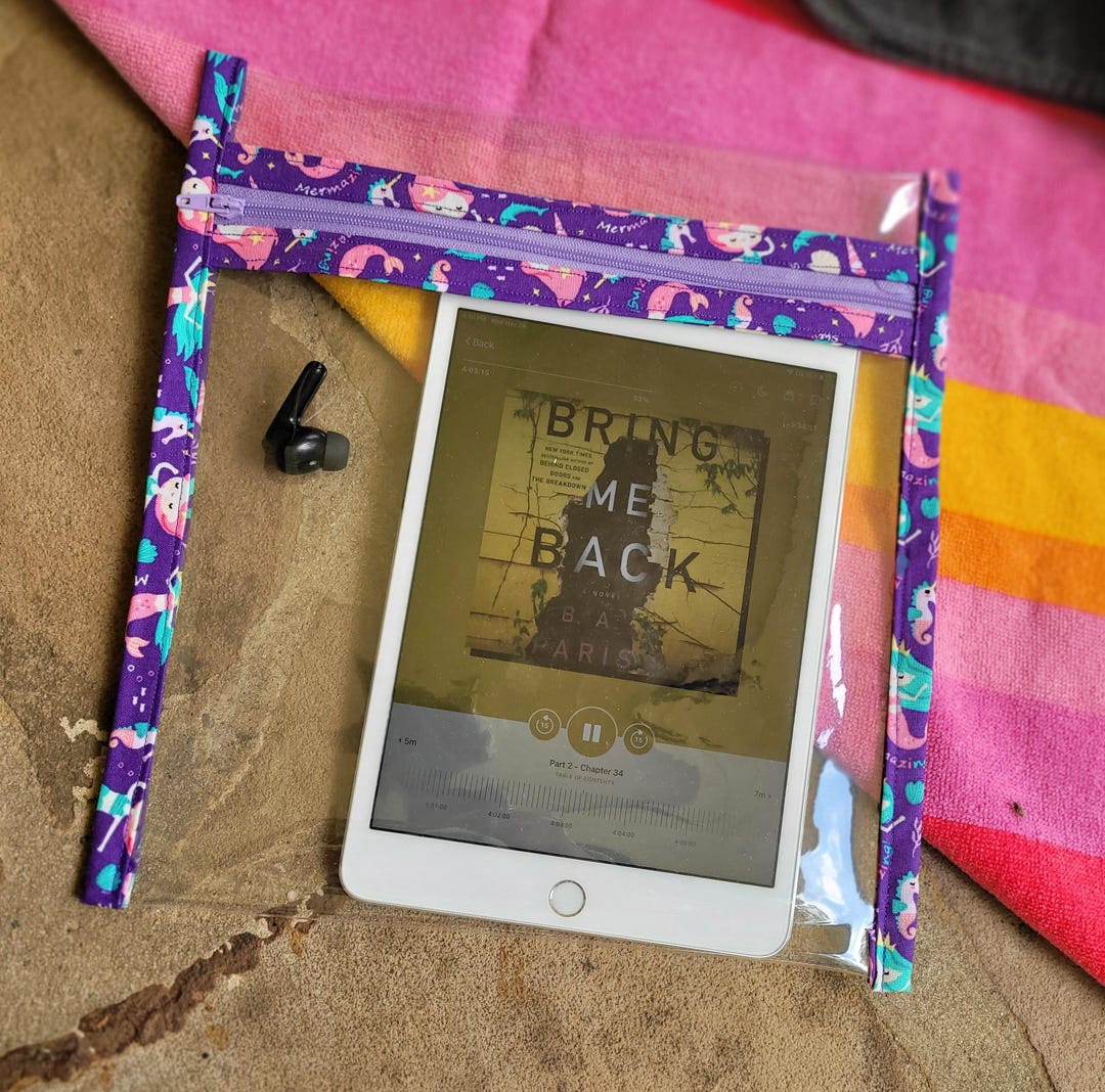 Splashproof Clear Vinyl Pouch: Beach & Pool Essentials (9x10 Inches) - Etsy