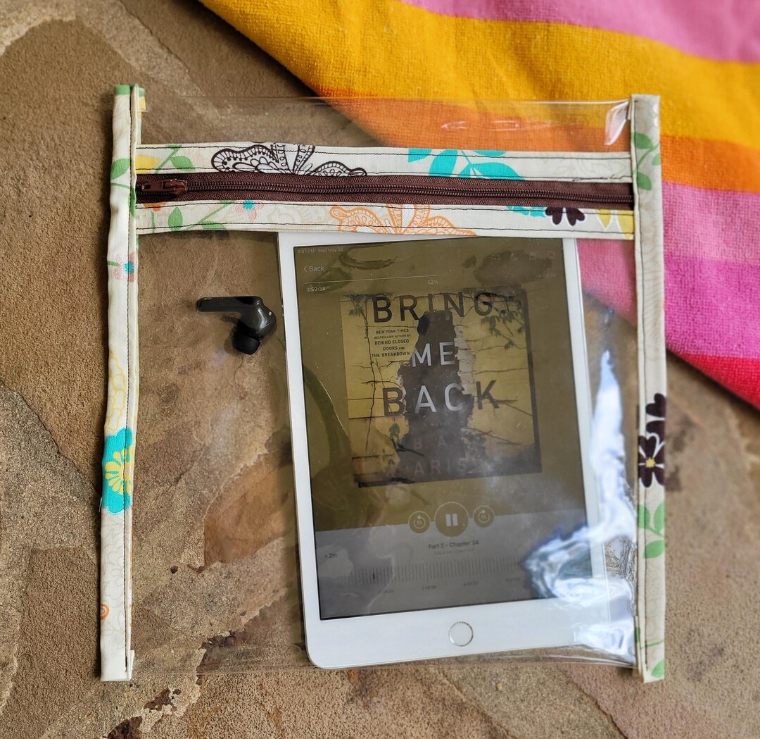 Splashproof Clear Vinyl Pouch: Beach & Pool Essentials (9x10 Inches) - Etsy