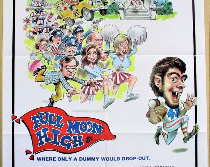 FULL MOON HIGH, 1981 Original Folded 27 X 41 Vintage Movie Poster ...