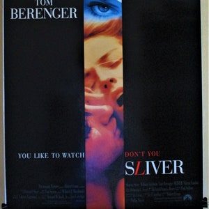 SLIVER, 1993 Original Vintage One Sheet Movie Poster 27x40 , Sharon ...