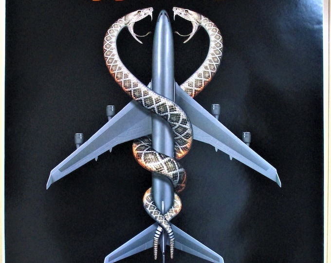 SNAKES on a PLANE, Original 27x40 DS Movie Poster, Airplane Horror ...