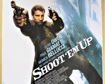 SHOOT EM UP 2007 Original 27x40 Movie Poster Final Style Clive Owen ...