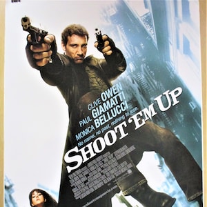 SHOOT 'EM UP, Original Rolled 27 X 40 Vintage Movie Poster, Clive Owen ...