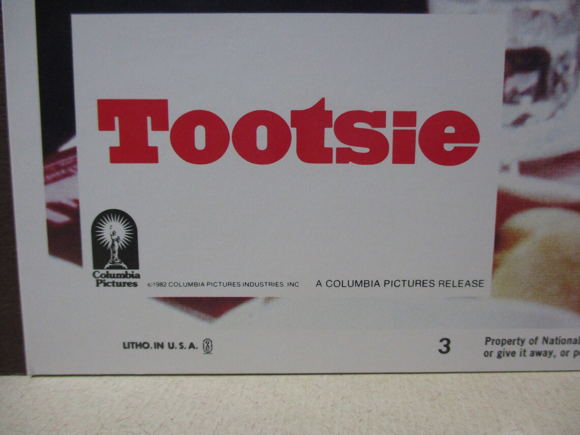 DUSTIN HOFFMAN in TOOTSIE 1982 Original Lobby Card - Etsy