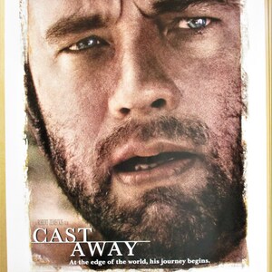 CAST AWAY, 2000 Original One Sheet Movie Poster 27x40, Tom Hanks ...