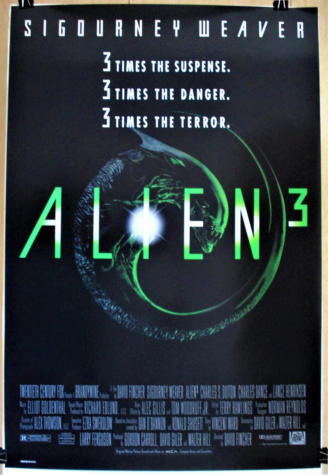 ALIEN 3, 1992 Original Rolled 27 X 40 Movie Poster, Vintage Horror Film ...