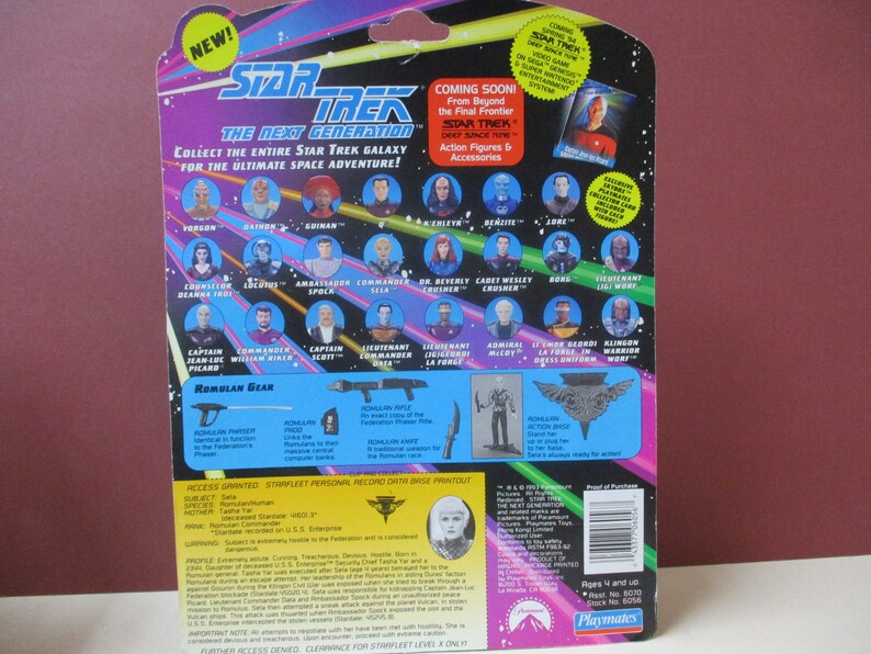 STAR TREK Commander Sela Action Figure the Next Generation - Etsy