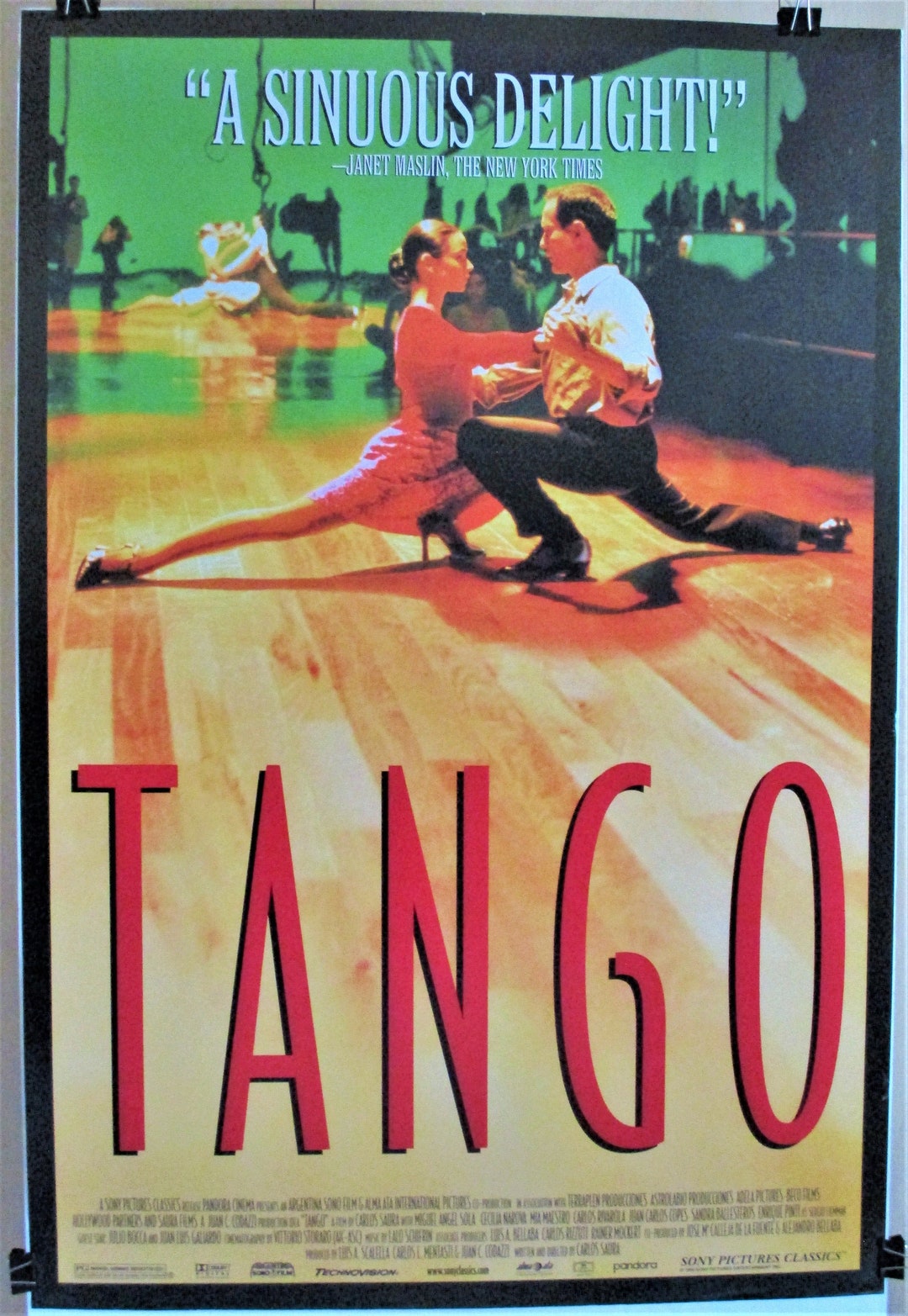 TANGO, 1998 Original Rolled 27 X 40 Movie Poster, Buenos Aires, Vintage ...