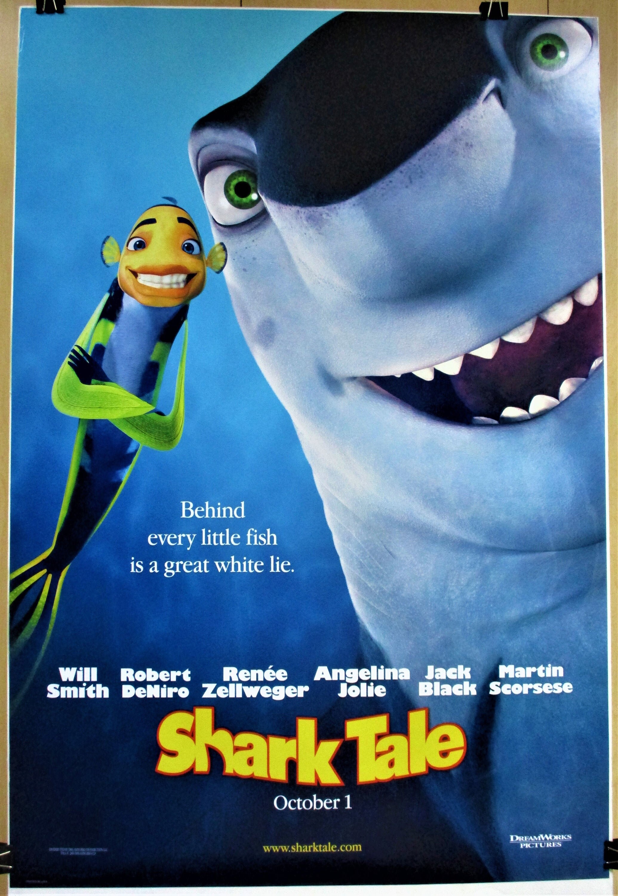 SHARK TALE Original Advance 27x40 Movie Poster Animated | Etsy